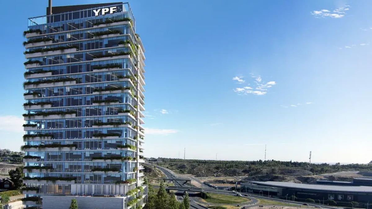 Así se verá la Torre Aura, el edificio supermoderno de YPF que transformará el paisaje de ...
