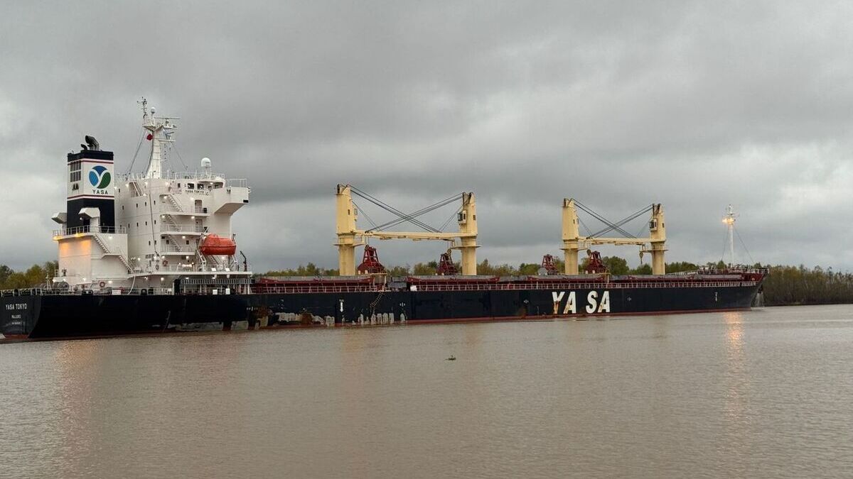 Después de un mes varado, el Yasa Tokyo pudo zarpar y se reactivó el puerto de San Pedro ...